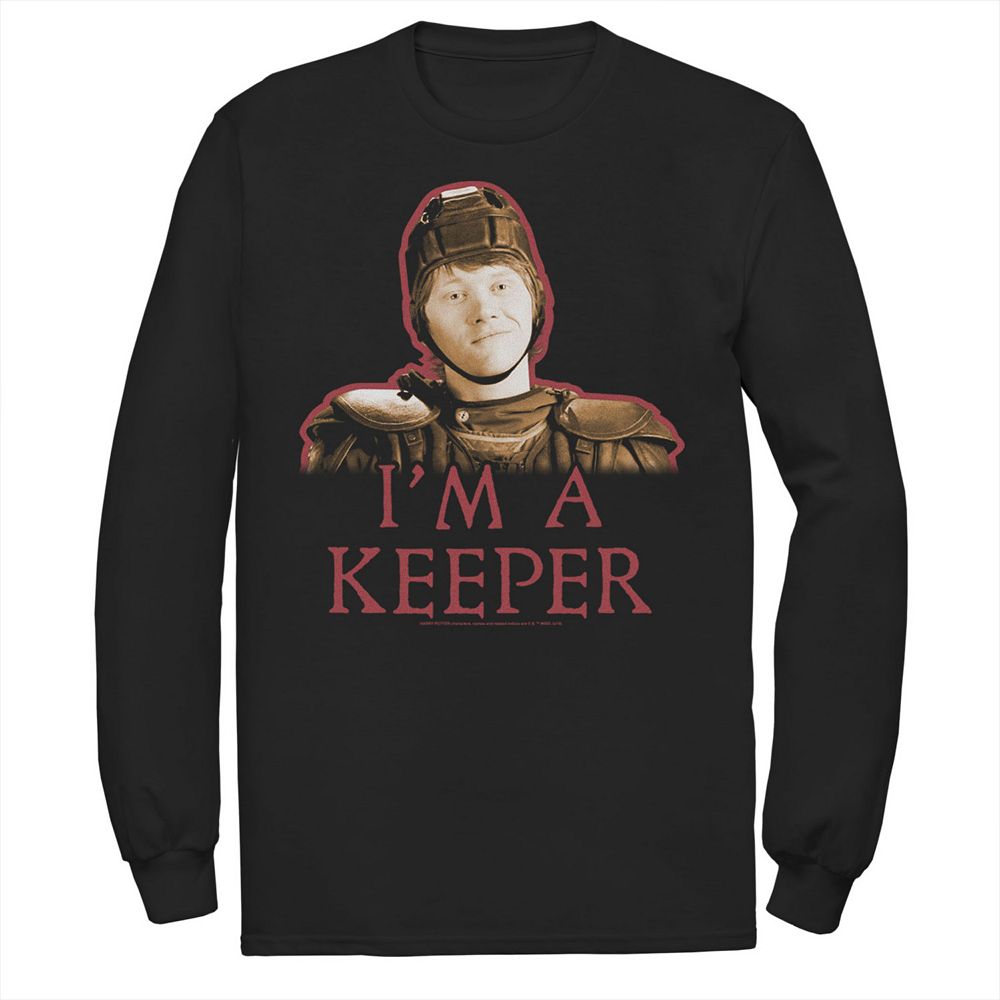 Mens Harry Potter Ron Weasley Im A Keeper Portrait Tee 6980