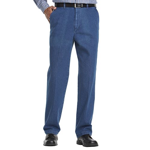 Big And Tall Haggar® Work To Weekend® Flat Front Denim Pants