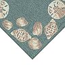 Liora Manne Capri Seashell Border Indoor / Outdoor Rug