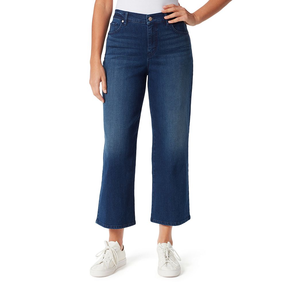 Women's Gloria Vanderbilt Amanda Wide-Leg Crop Jeans