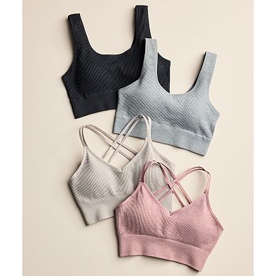 Juniors' SO® Bra Ribbed Seamless Bralette SO51-027