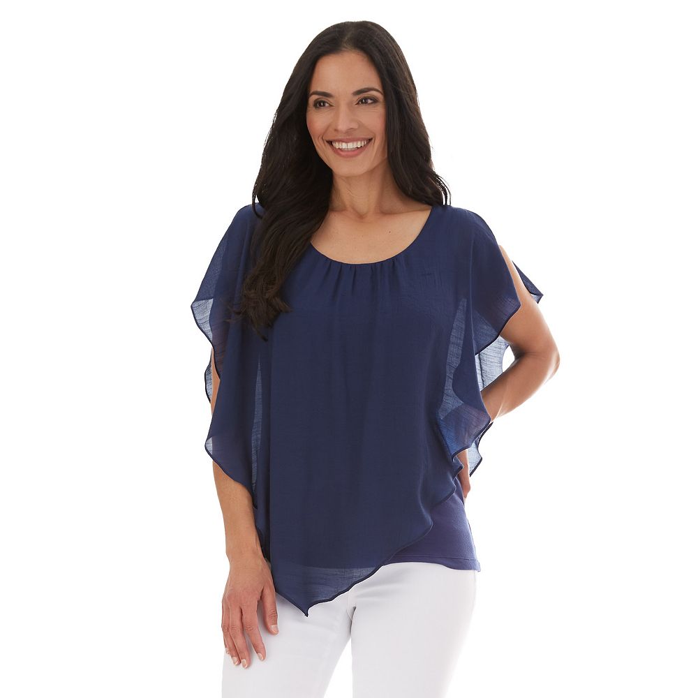 Women's Apt. 9® Gauzy-Texture Lattice-Back Top