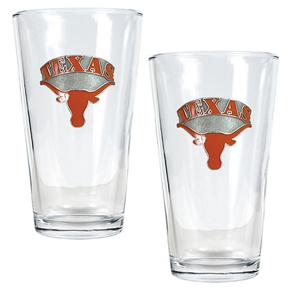 University Of Texas Longhorns 2 Pc Pint Ale Glass Set