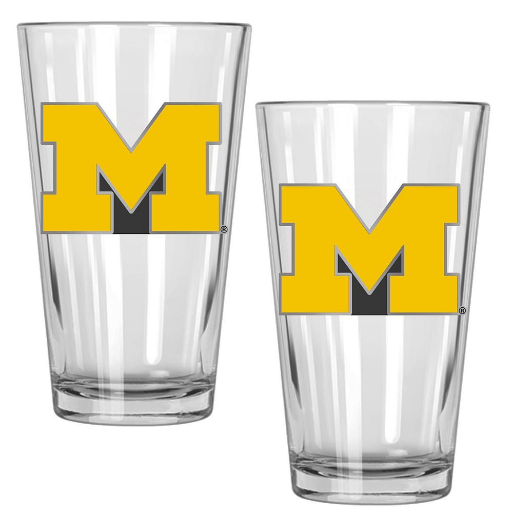 Michigan Wolverines 2-pc. Pint Ale Glass Set