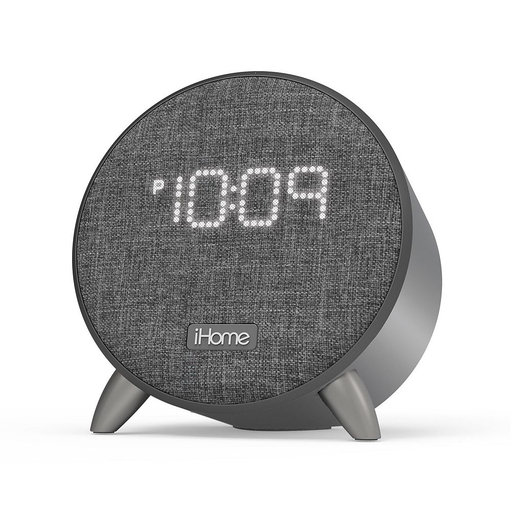 iHome Power Clock Bluetooth Alarm Clock with Dual USB Charging & Nightlight