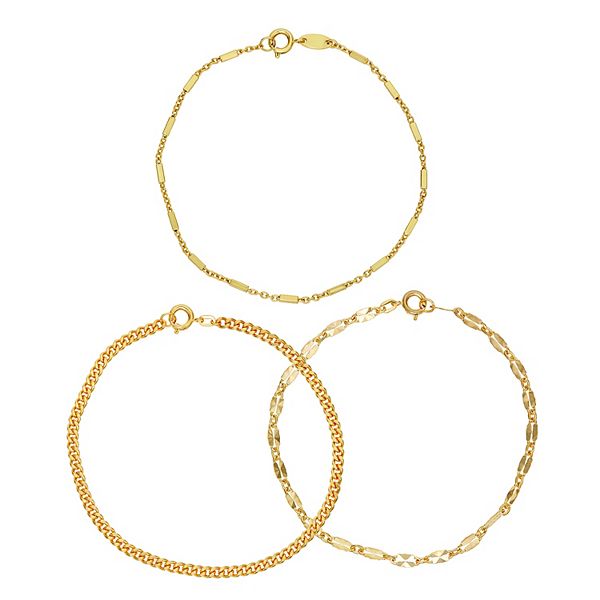 Sarafina 3-piece Chain Bracelet Set
