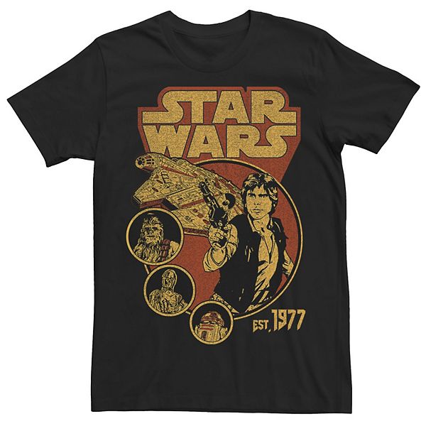 Men's Star Wars Est. 1977 Character Collage Poster Tee