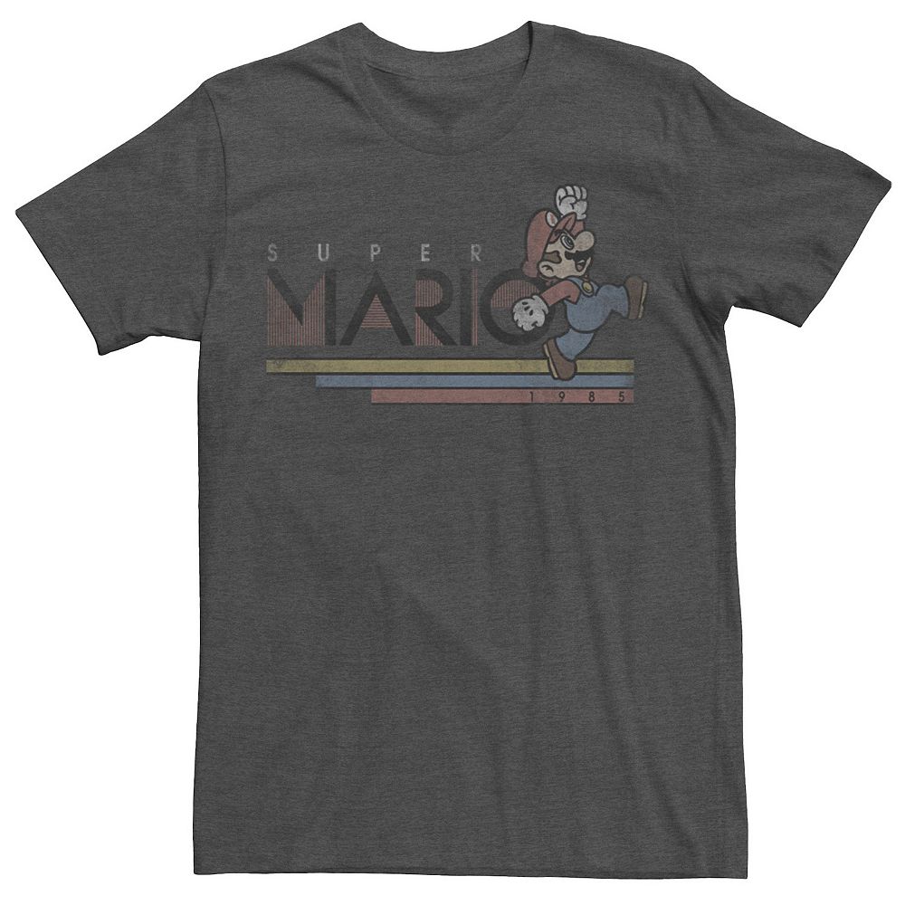 Men's Super Mario Bros. Faded Logo Portrait Tee