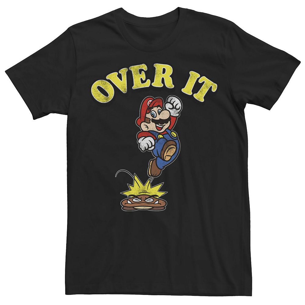 Men's Super Marios Bros. Over It Mario Portrait Tee