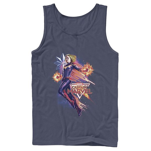 Men's Marvel Captain Marvel Shooting Star Portrait Tank Top