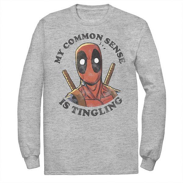 Men's Marvel Deadpool Common Sense is Tingling Tee