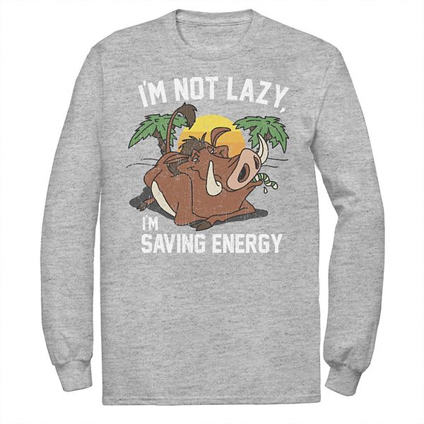Disney's The Lion King Men's Lazy Pumba Tee