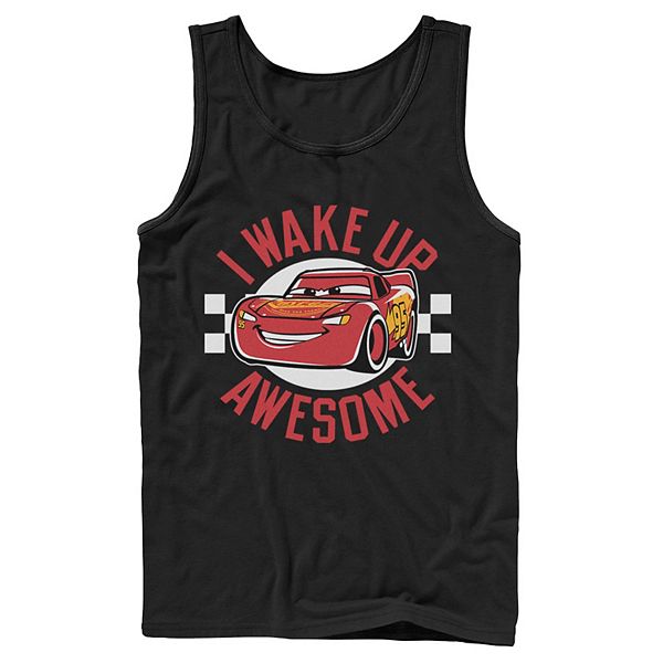Disney / Pixar's Cars 3 Lightning McQueen Men's Wake Up Awesome Tank Top