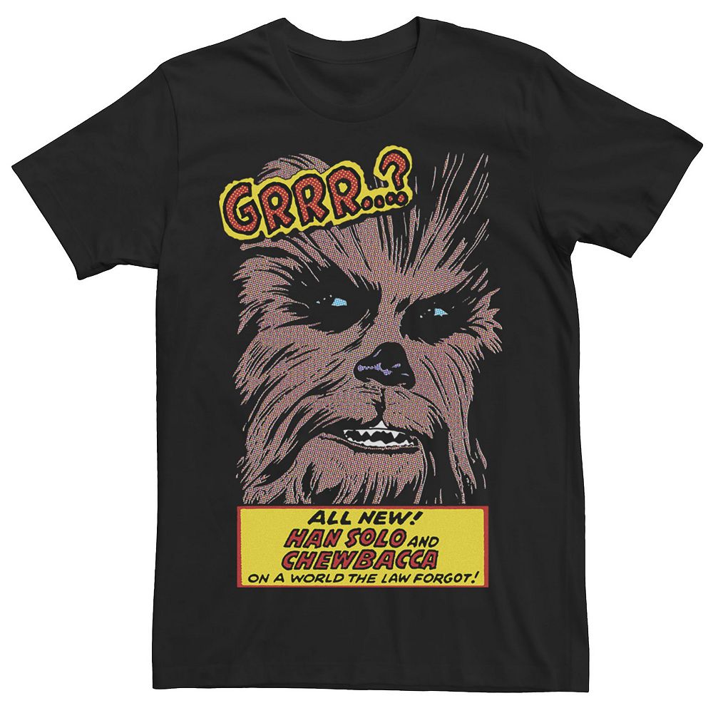 Men's Star Wars Chewbacca Grrr Comic Book Tee