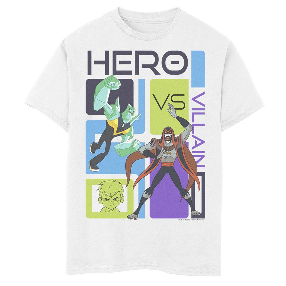 Boys 6-20 CN Ben 10 Hero VS Villain Portrait Panel Tee