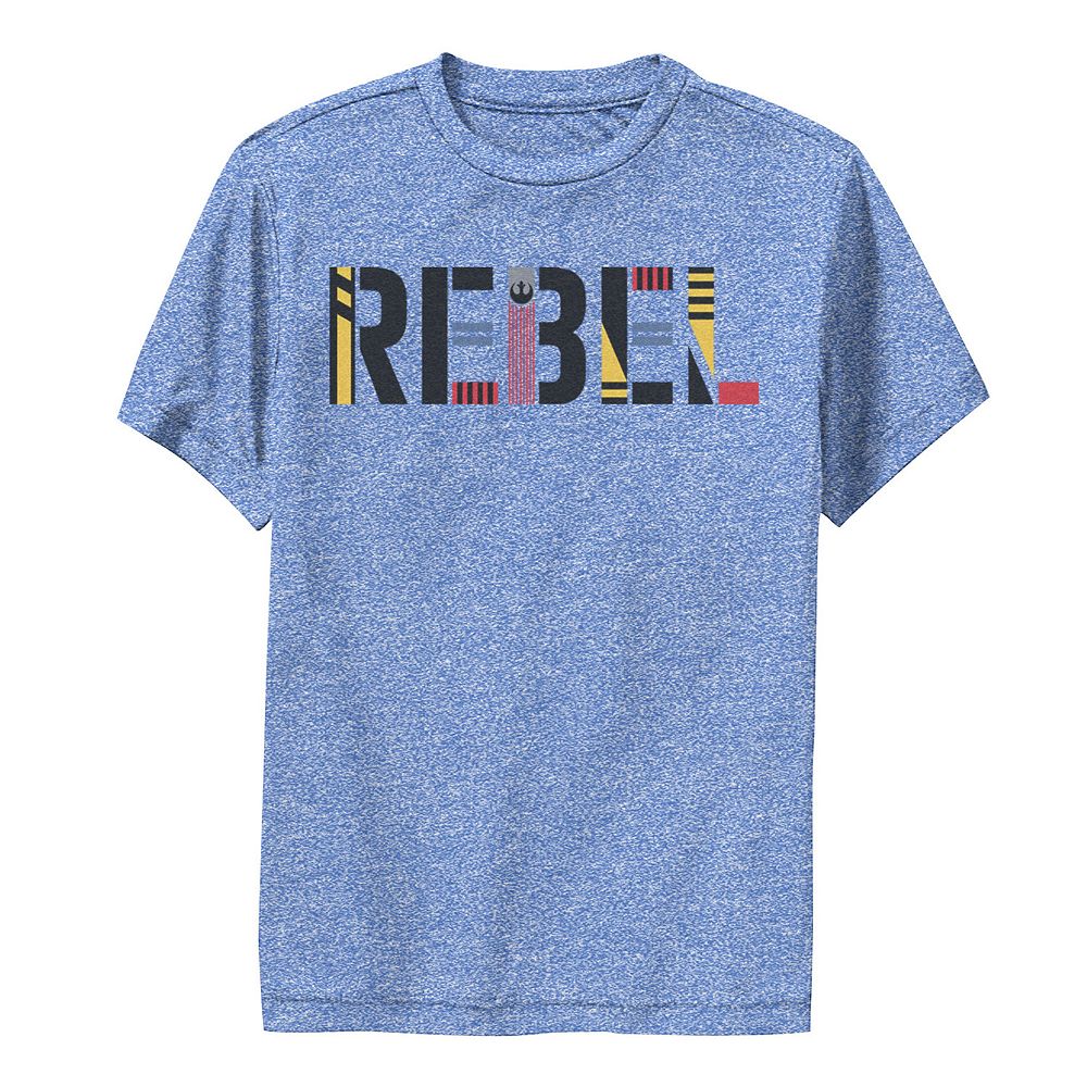 Boys 8-20 Star Wars The Rise of Skywalker Rebel Text Premium Tee