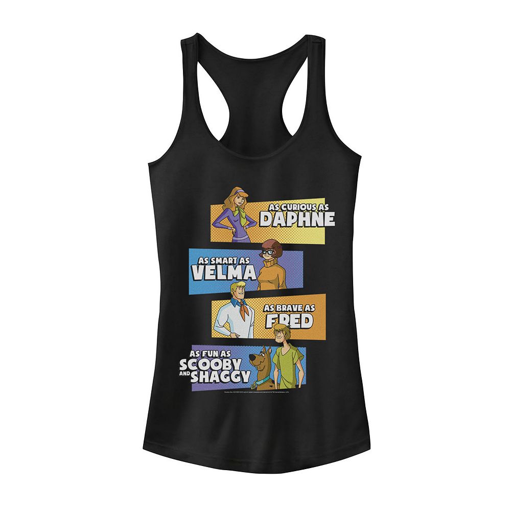Juniors' Scooby-Doo "Curious As Daphne" Graphic Tank Top