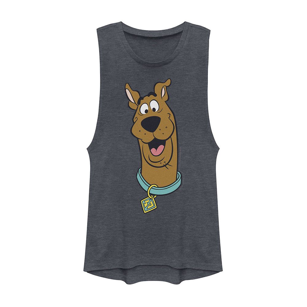 Juniors' Scooby-Doo Big Face Muscle Graphic Tank Top