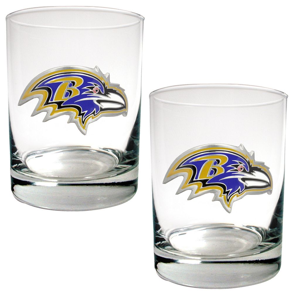 Baltimore Ravens 2-pc. Rocks Glass Set