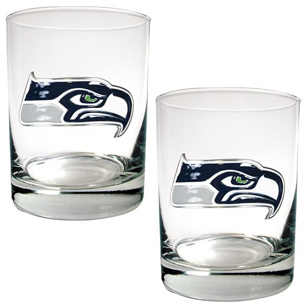 Seattle Seahawks 2-pc. Rocks Glass Set