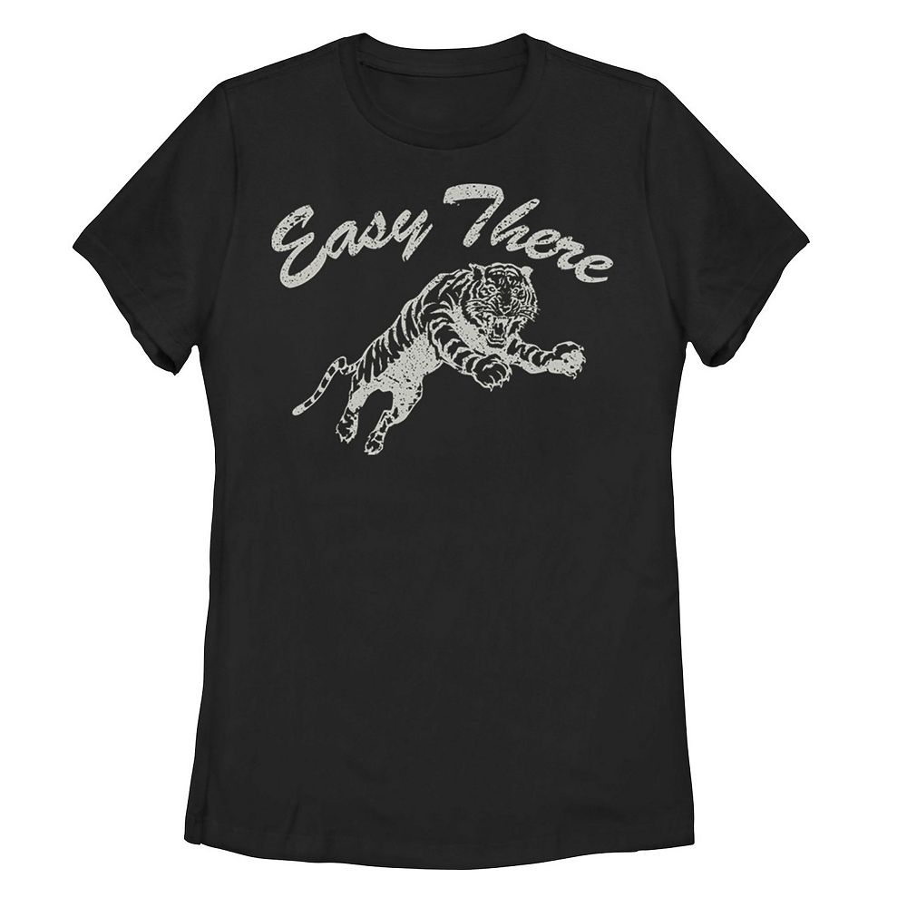 Juniors' "Easy There Tiger" Graphic Tee
