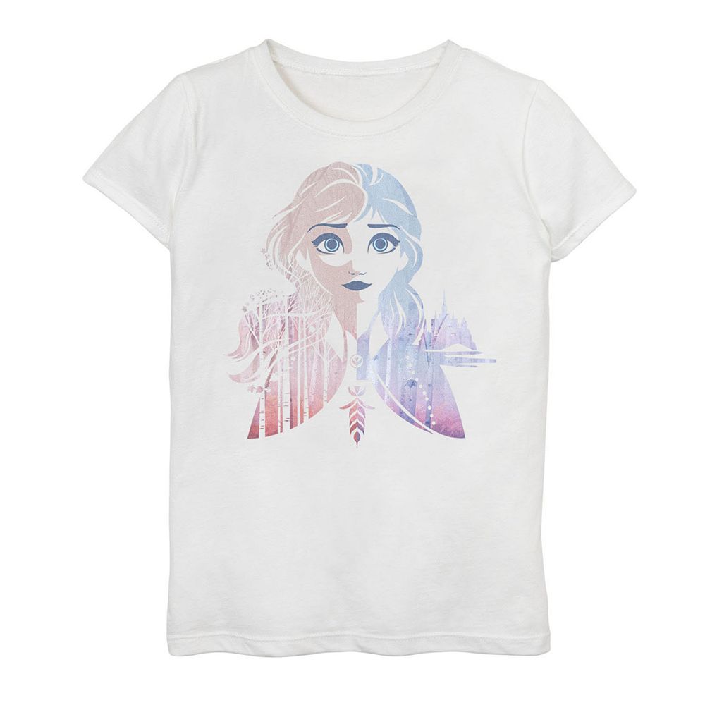 Disney's Frozen 2 Anna Girls 7-16 Gradient Portrait Fill Tee