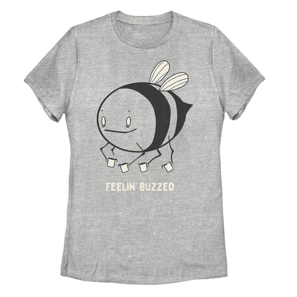 Juniors' Feelin' Buzzed Coffee Bee Tee