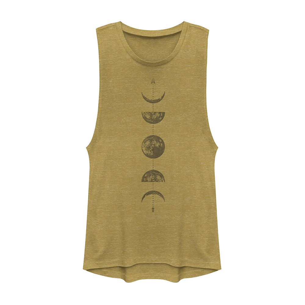 Juniors' Arrow Through Moon Phases Muscle Tank Top