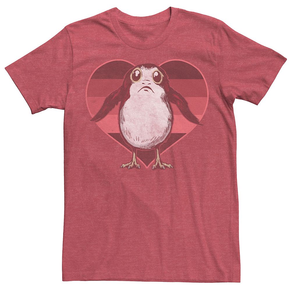 Men's Star Wars Porg In Heart Valentine's Day Tee