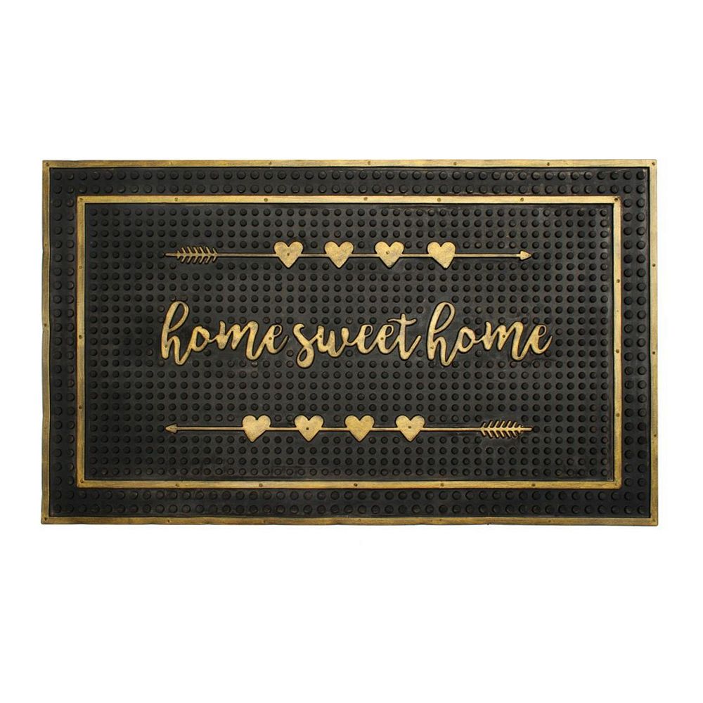 RugSmith Moulded Home Sweet Home Hearts Doormat