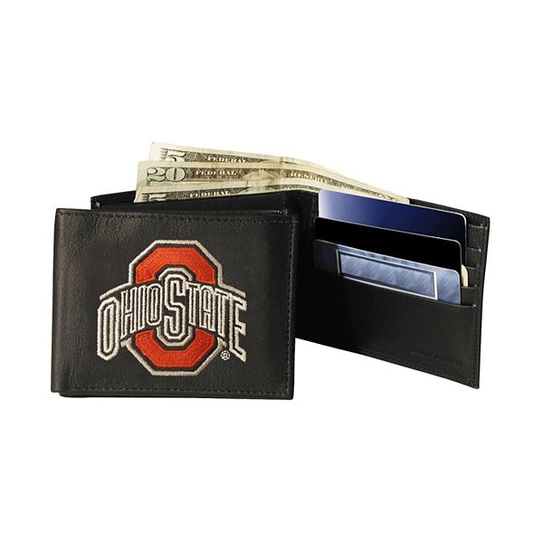 Ohio State University Buckeyes Bifold Leather Wallet