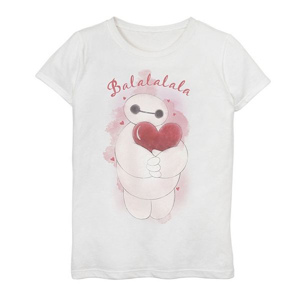 Girls 7-16 Disney's Big Hero 6 Baymax Heart Valentine's Day Tee