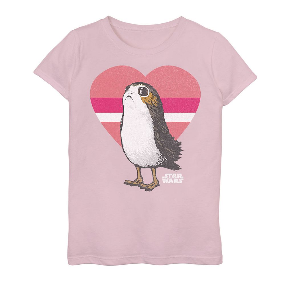 Girls 7-16 Star Wars Porg Heart Graphic Tee
