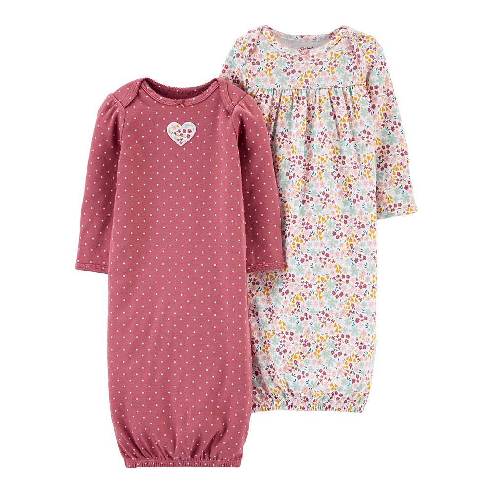 Baby Girl Carter's 2-Pack Sleeper Gowns