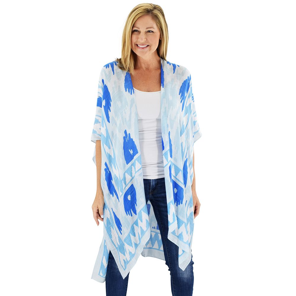 Women's Le Moda Ikot Blue Ruana