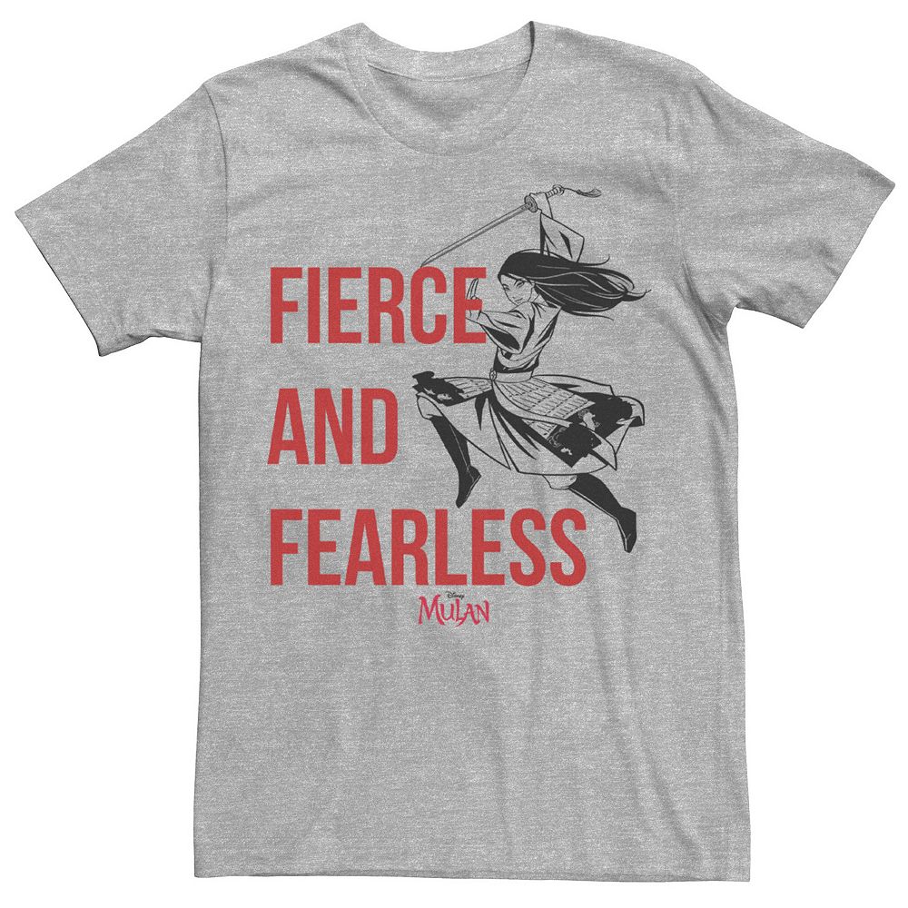 Disney's Mulan Live Action Fierce And Fearless Action Pose Men's Tee