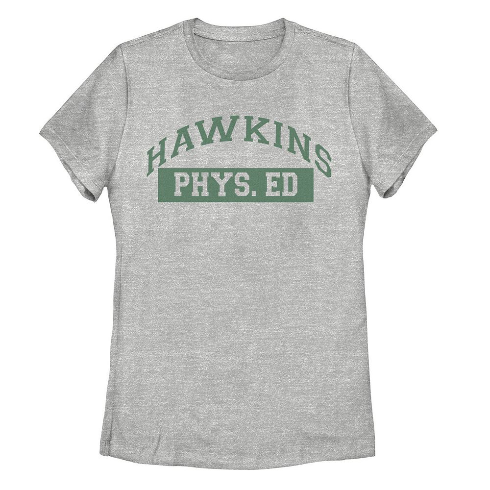 Juniors' Stranger Things Hawkins Phys. Ed Graphic Tee
