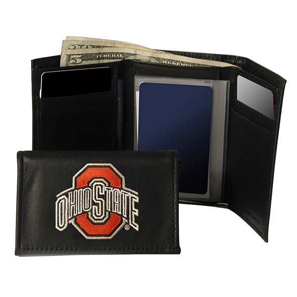 Ohio State University Buckeyes Trifold Leather Wallet
