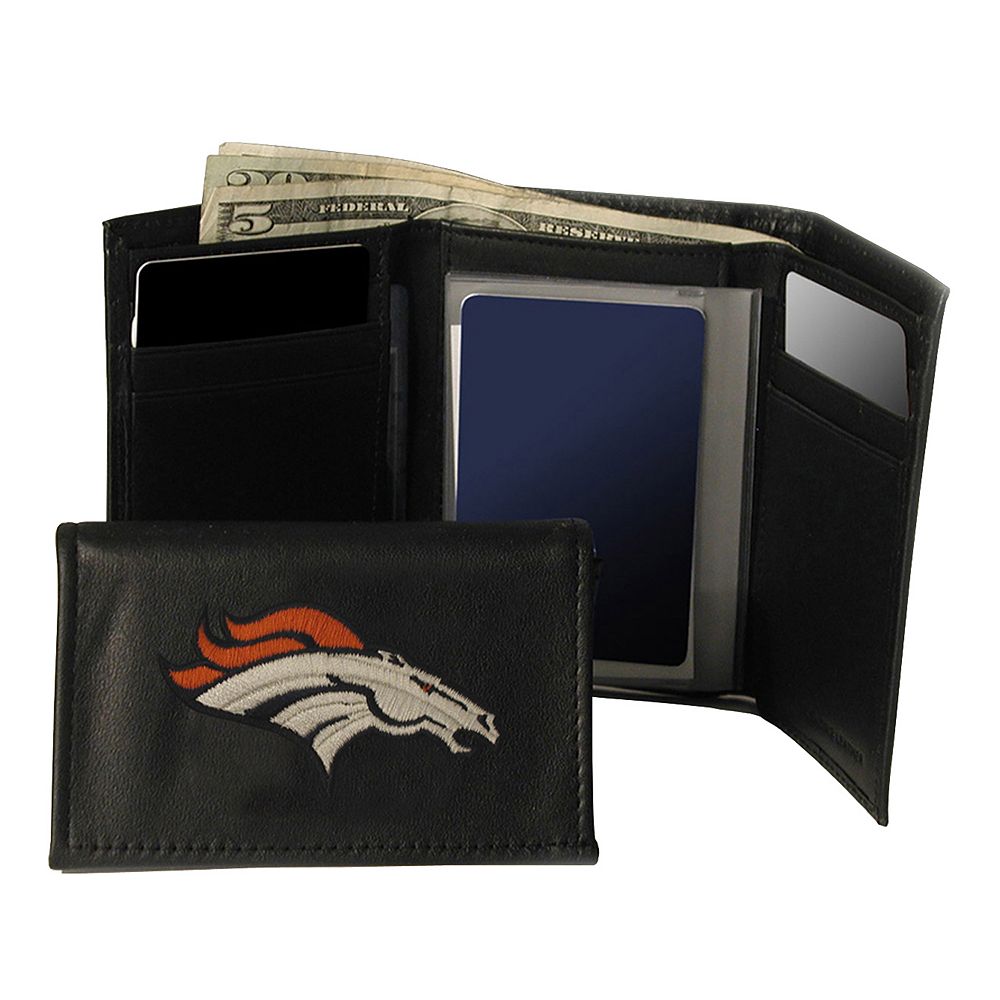 Denver Broncos Trifold Leather Wallet