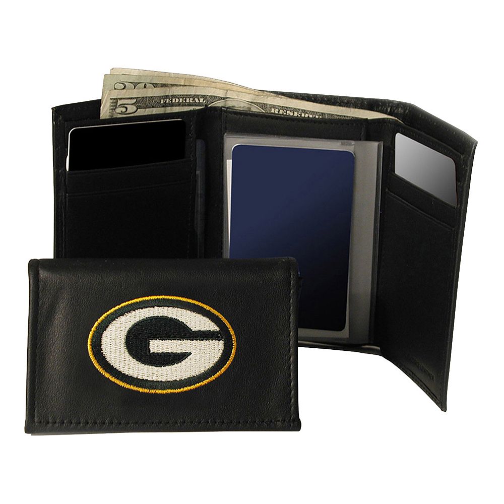 Green Bay Packers Trifold Leather Wallet