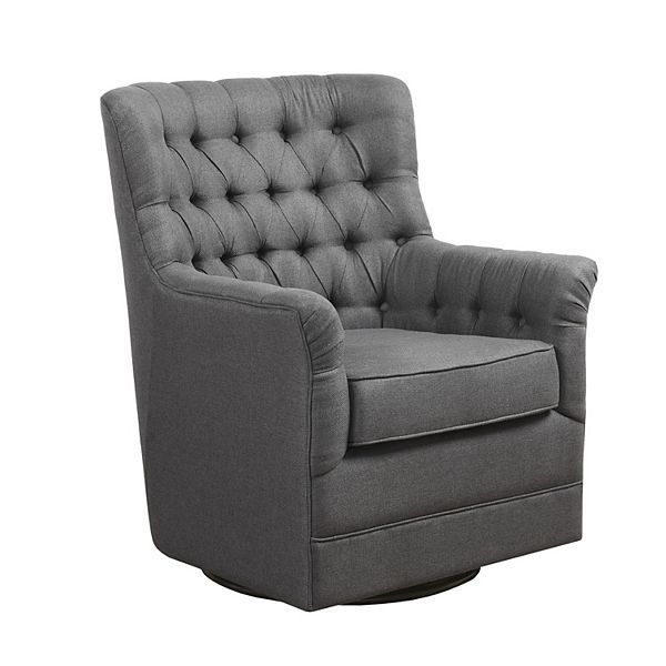Dolores Swivel Glider Chair Gray - Madison Park – BrickSeek