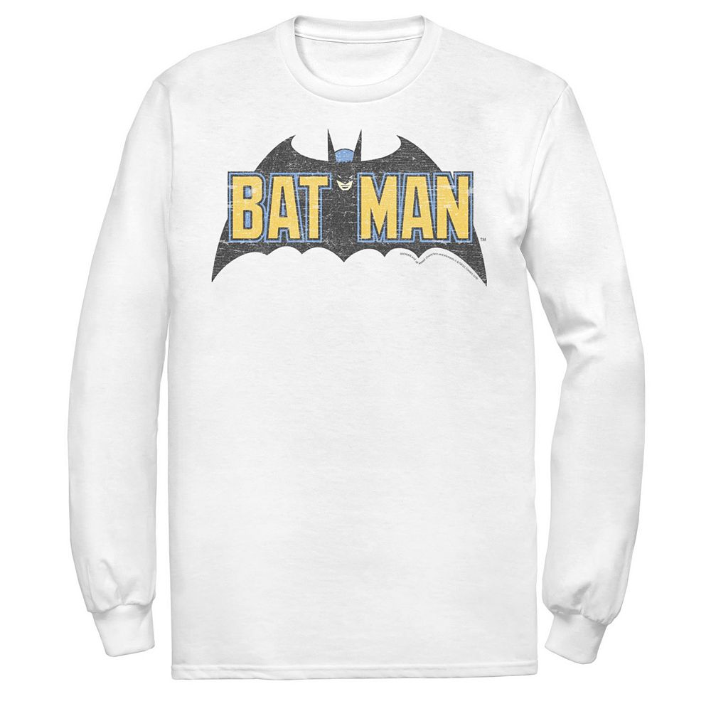Men's DC Comics Batman Distressed Vintage Text Logo Tee