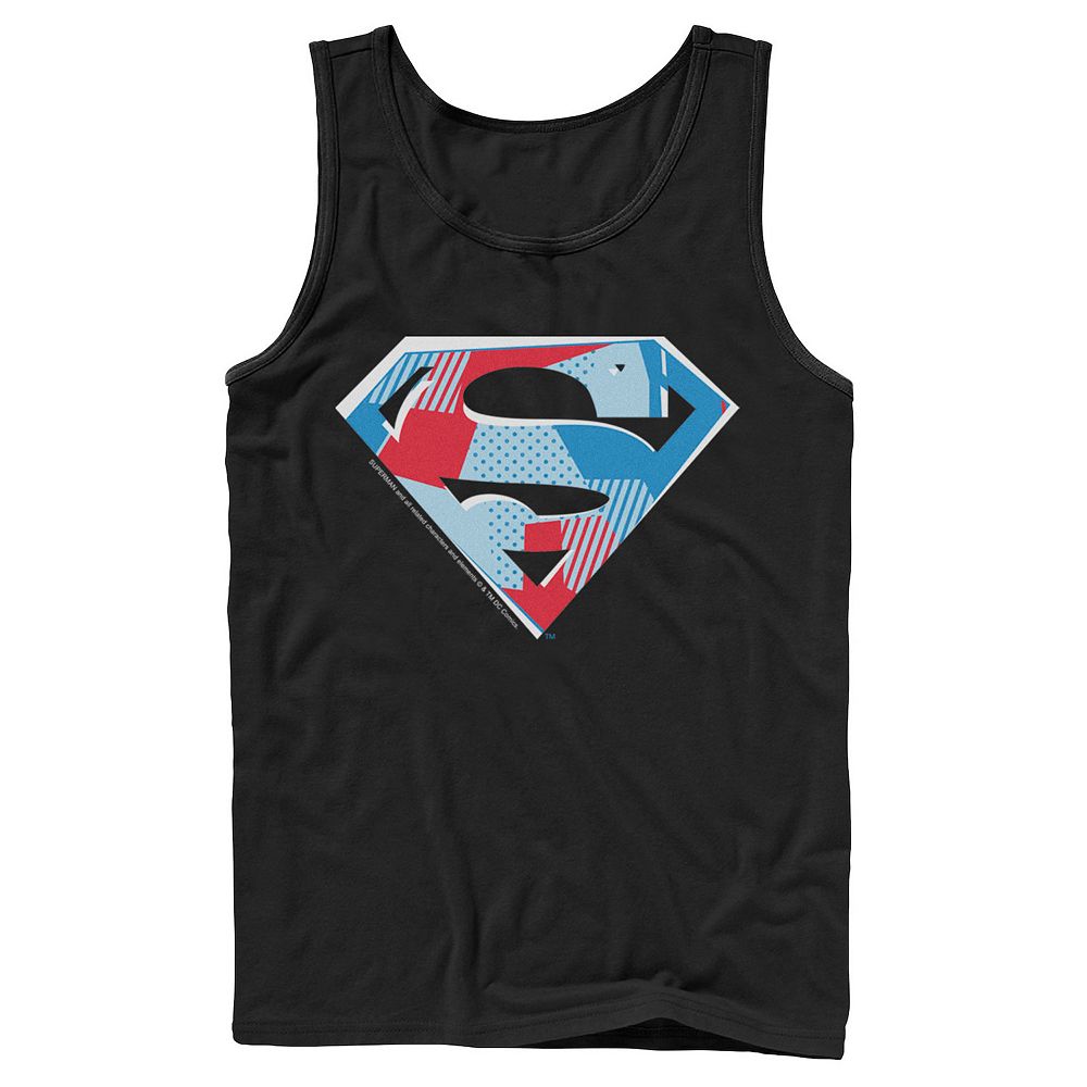 Men's DC Comics Superman Cutout Chest Logo Tank Top
