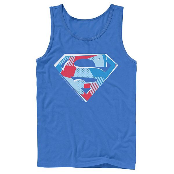 Men's DC Comics Superman Cutout Chest Logo Tank Top