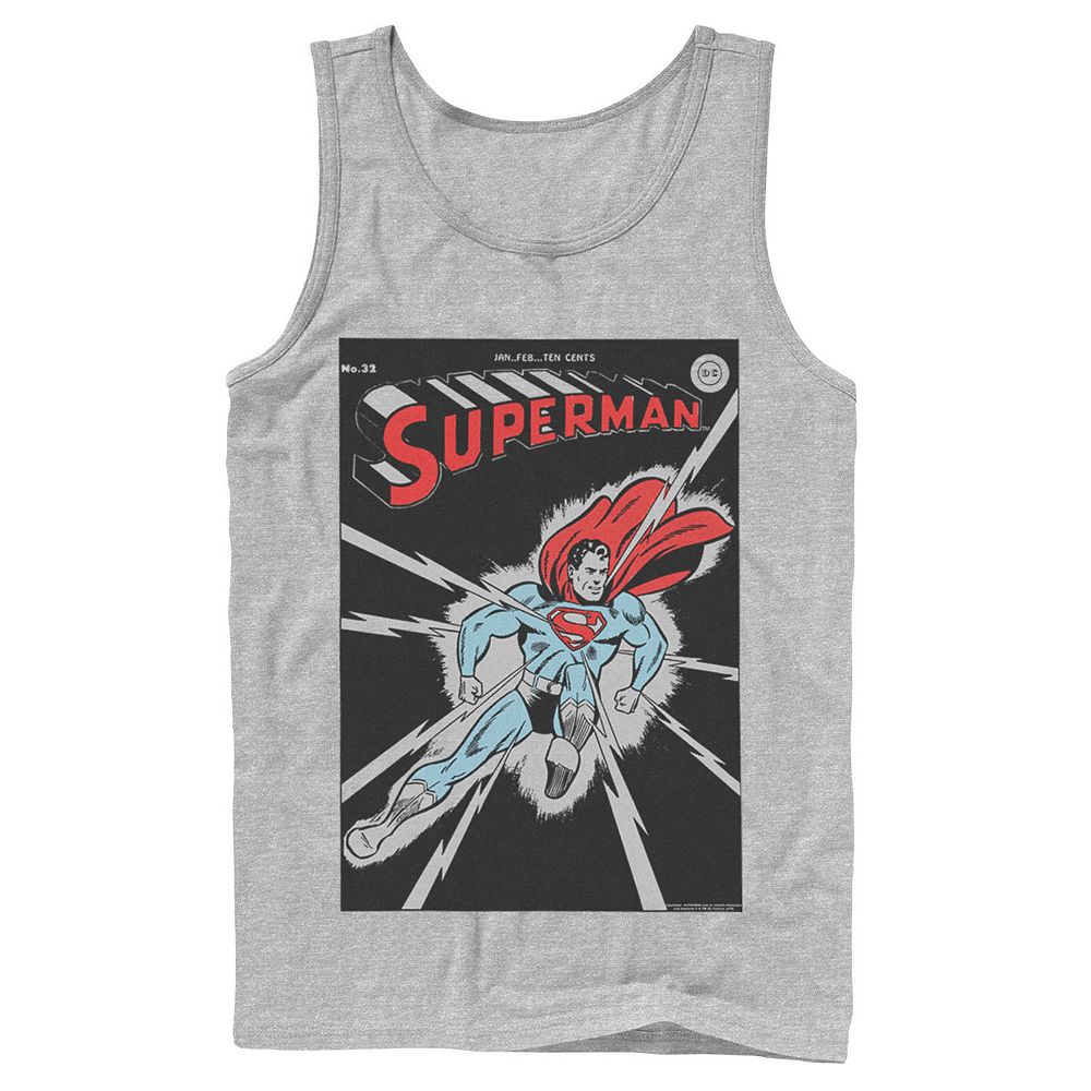 Men's DC Comics Superman No. 32 Comic Cover Poster Tank Top