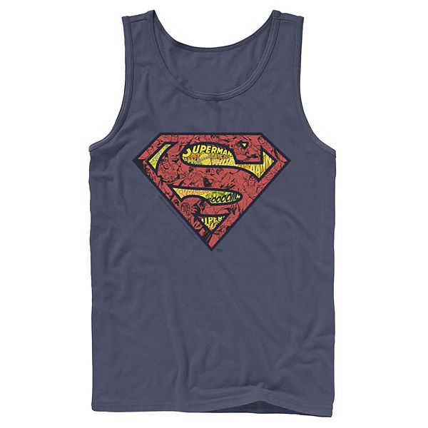 Men's DC Comics Superman Comic Chest Logo Tank Top