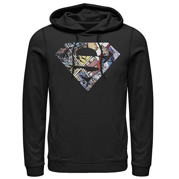 Men's DC Comics Superman Comic Cover Logo Hoodie