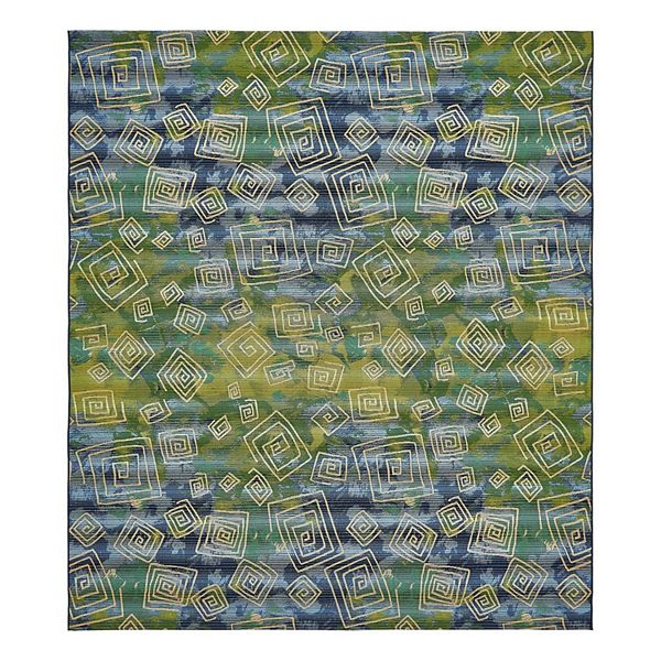 Unique Loom Outdoor Vortex Area Rug