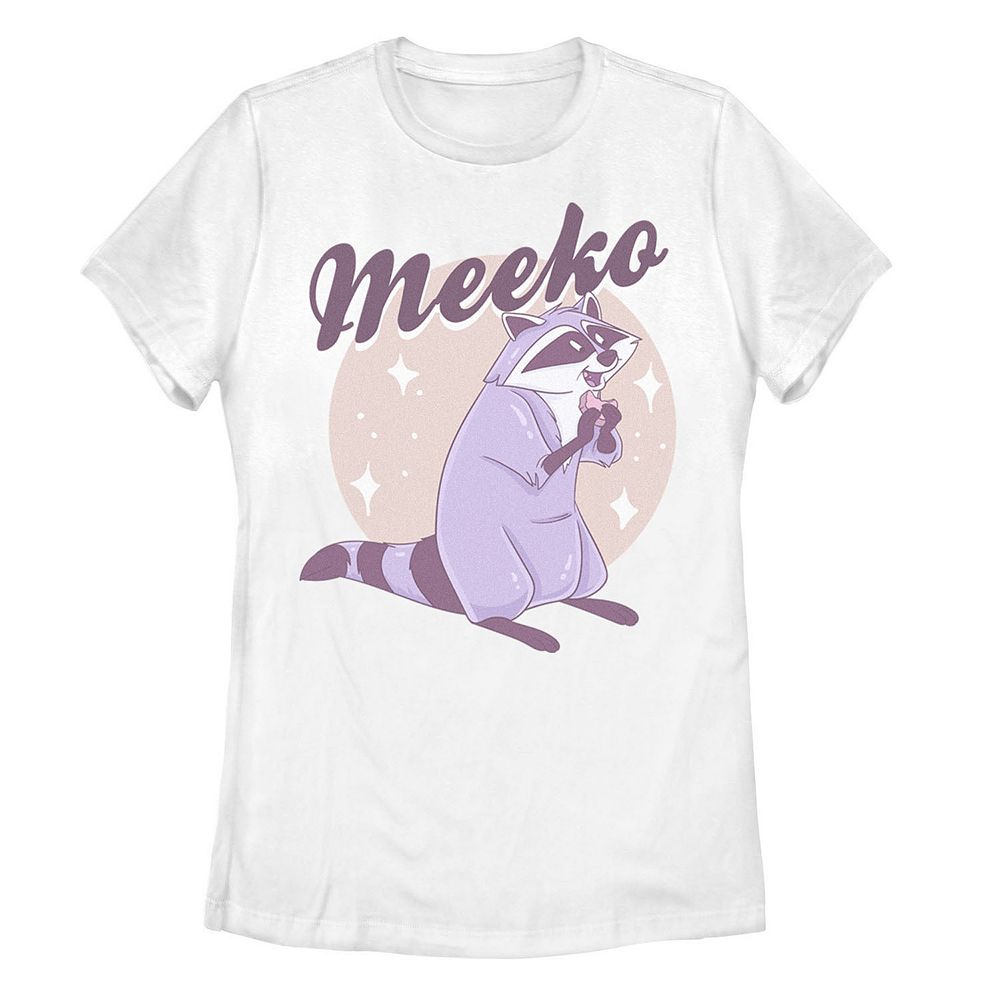 Juniors' Disney's Pocahontas Meeko Eating Portrait Tee