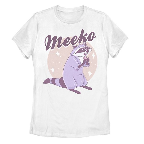 Juniors' Disney's Pocahontas Meeko Eating Portrait Tee